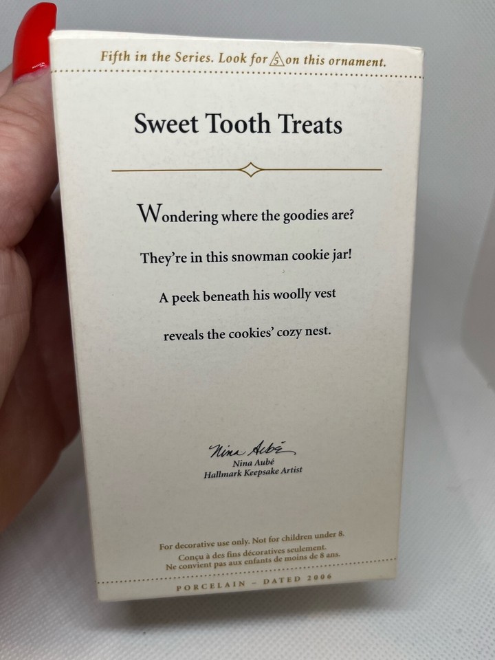 'Sweet Tooth Treats' Hallmark Keepsake Ornament | eBay