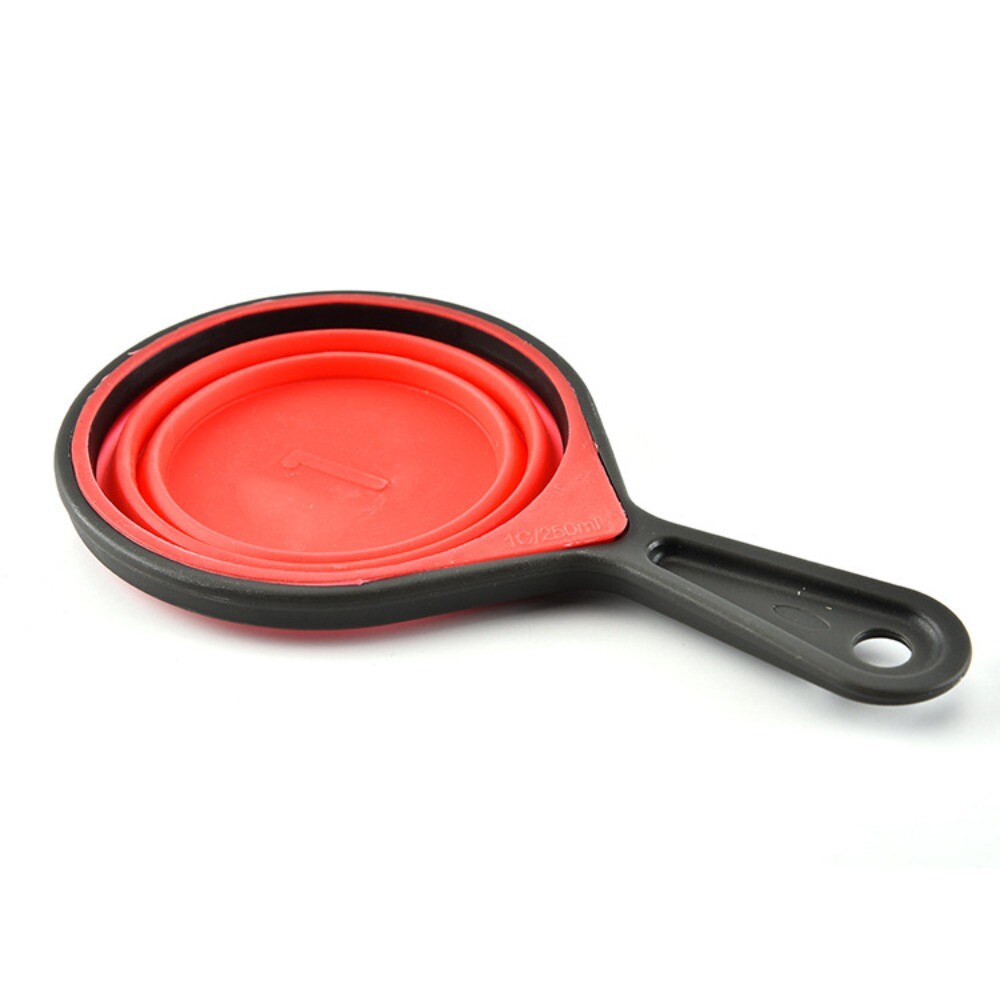 4pcs/set with Hanging Holes Folding Measuring Spoon Set Measuring Cups ...