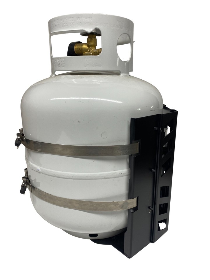 20 lb Stainless Steel Propane Tank Mount for RV VEHICLE MARINE CAMPER ...