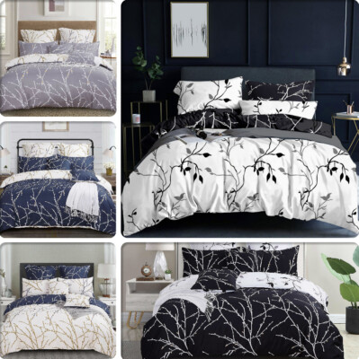 TREE Reversible Double/Queen/King/Super King Size Duvet/Doona/Quilt ...