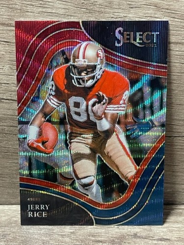 2021 Panini Select Field Level Tri-Color Prizm /75 Jerry Rice #337 HOF ...