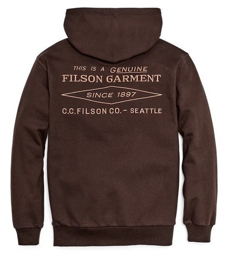 Filson Men's Prospector Embroidered Hoodie 20242828 Brown Diamond Retro ...
