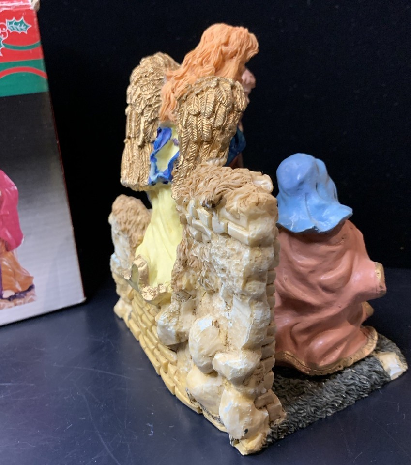 VTG Holiday Nativity Collection Christmas Angel Baby Jesus Mary Joseph ...