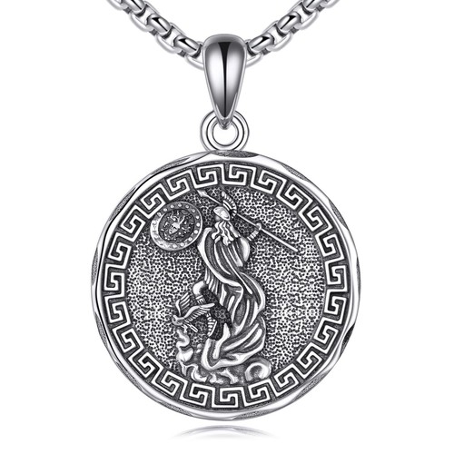 YFN Athena Necklace Sterling Silver Religious Protector Pendant Jewelry ...