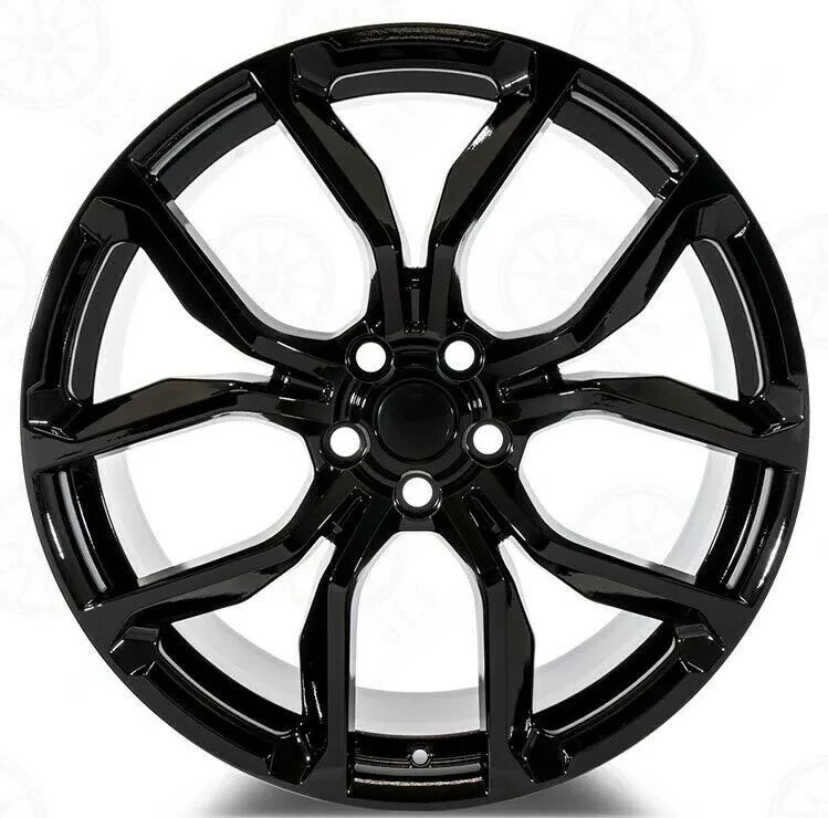 22" Wheels Fit Range Rover Land Rover 5x120 SVR Style Gloss Black Rims ...