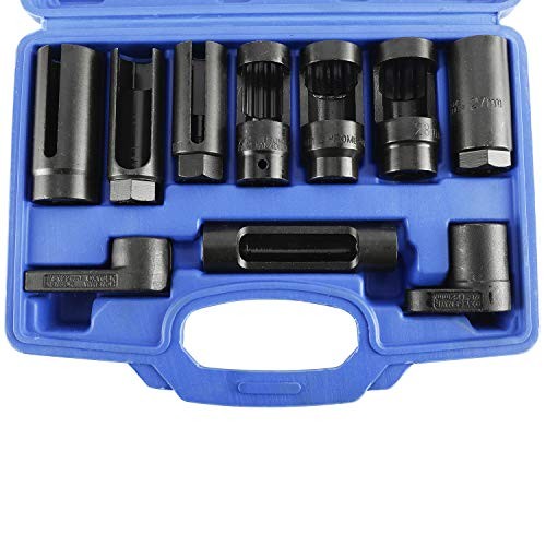 10 Piece Oxygen Sensor Socket Set Oxygen Sensor Removal Tool Set 1 ...