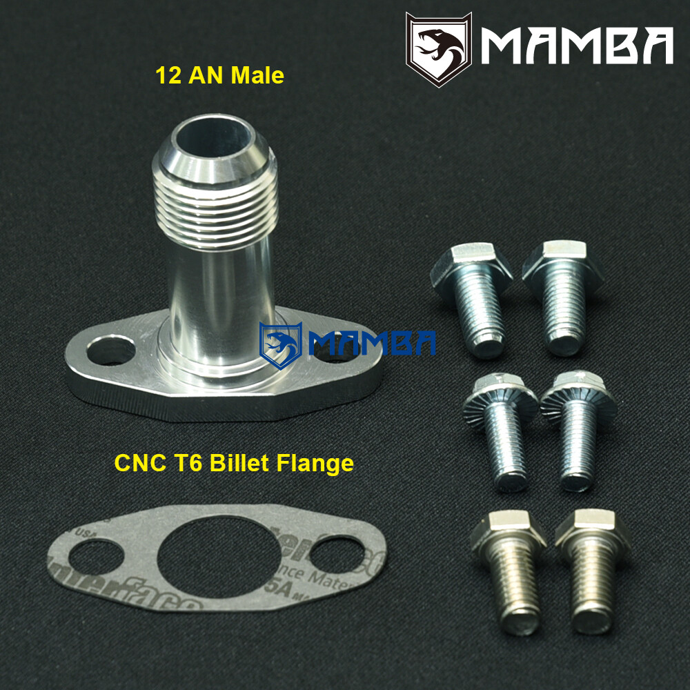 12AN Turbo Oil Drain Return Flange Kit Garrett GT4294R GTX4294R GT4202R ...