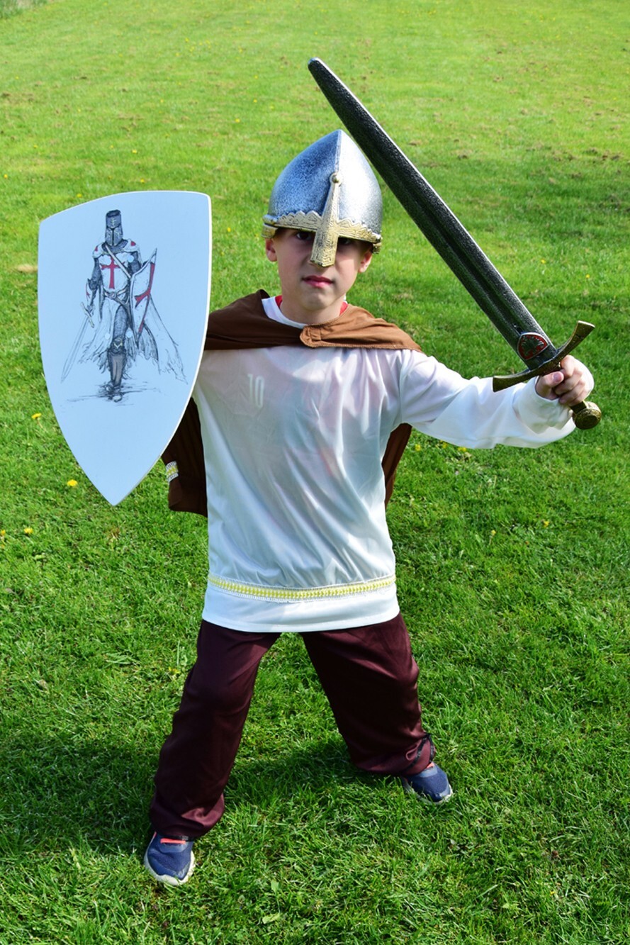 Viking Helmet Norman Nasal Toy Knight Helmet for Kids Halloween Costume ...