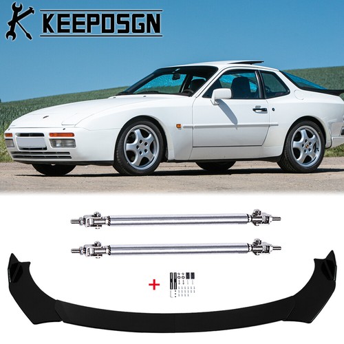 1980s Porsche 944 Glossy Front Bumper Lip Spoiler Splitter | Black ...