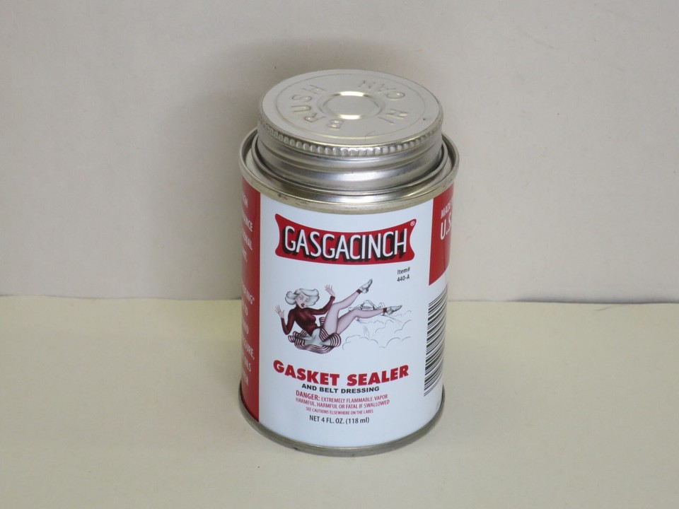 Gasgacinch 440-A Gasket Sealer and Belt Dressing | 4 oz | White | Pack ...