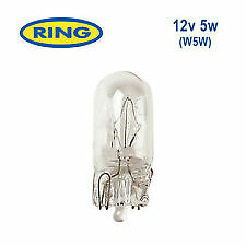 10 x Ring R501 W5W Car Capless Sidelight Bulb 501 12v 5w Push Fit | eBay UK