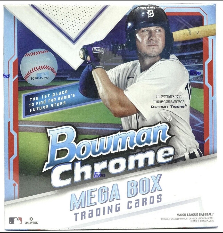 2021 BOWMAN CHROME MEGA BOX (50 Cards) MLB Baseball Brand New Factory ...