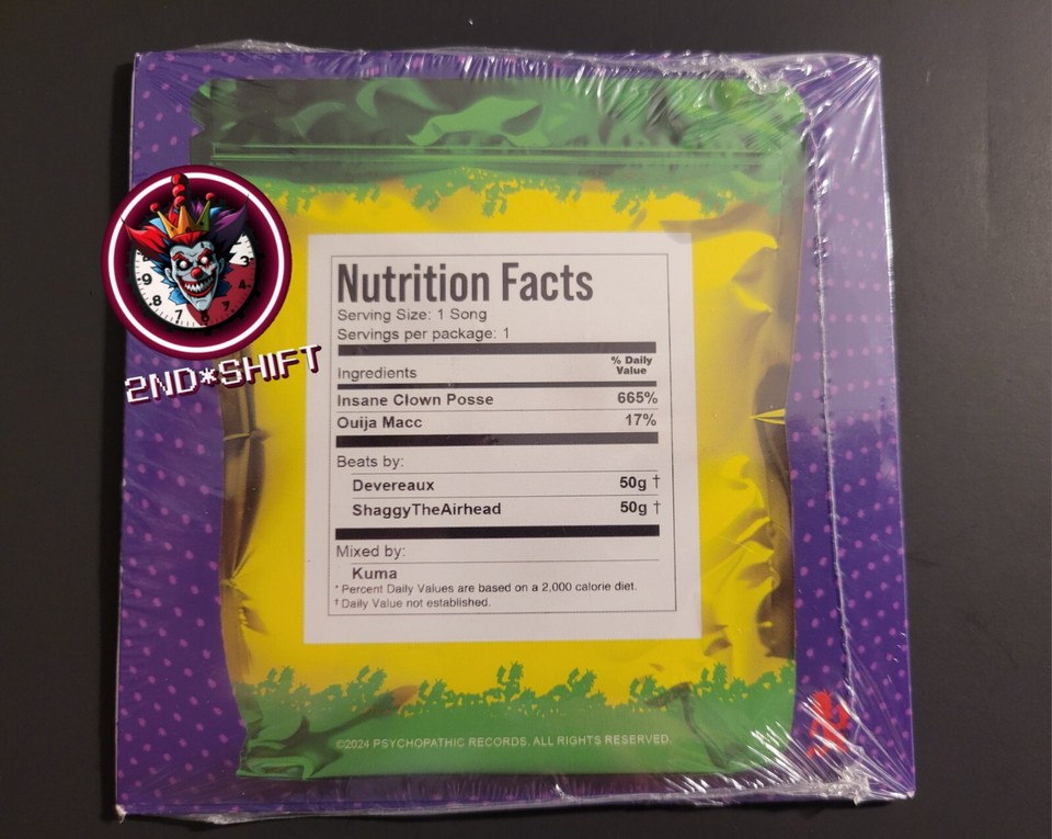 Icp Gummies Sour Apple Cd SEALED Ouija Macc Gotj Gathering Vip Twiztid ...