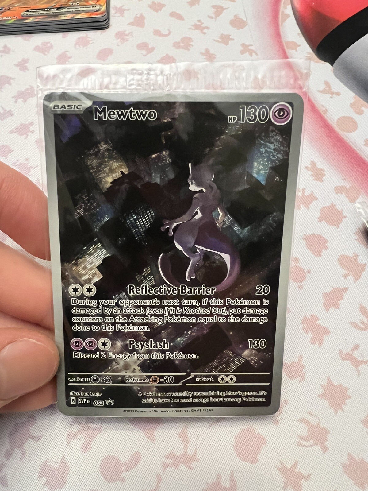 Mewtwo 52 Promo Art Card Scarlet & Violet Sealed Pokemon 151 UPC | eBay