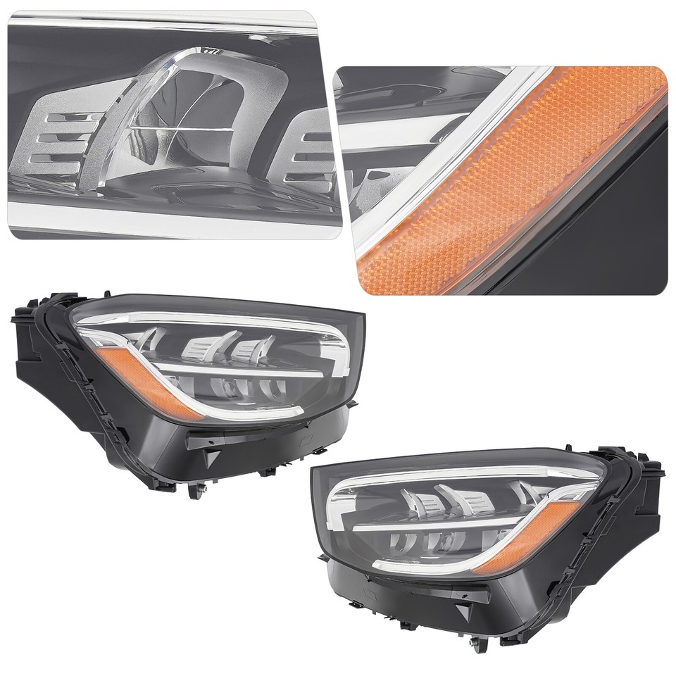 For 2020-2022 Mercedes-Benz GLC-Class GLC300 LED Headlight Headlamps ...