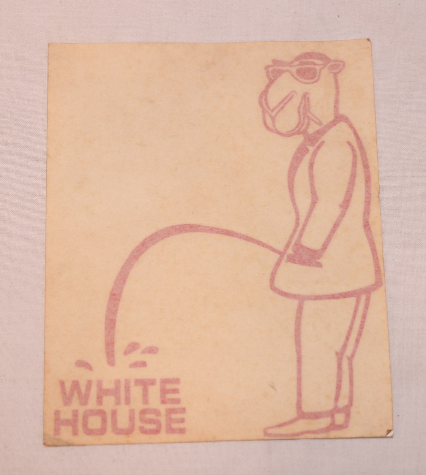 CAMEL URINATING PEEING ON WHITE HOUSE STICKER DECAL LABEL 6X4-7/8 | eBay