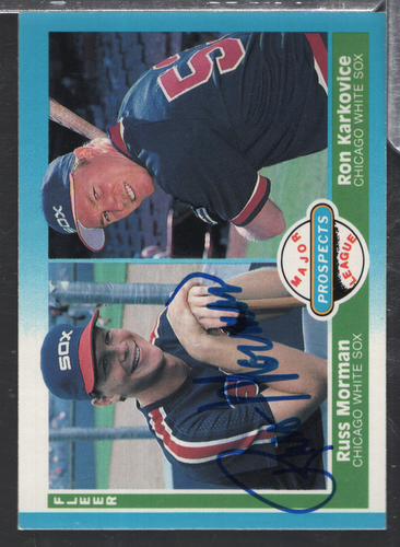 Russ Morman White Sox Autographed 1987 Fleer #645 w/COA 111423NPCD165 ...