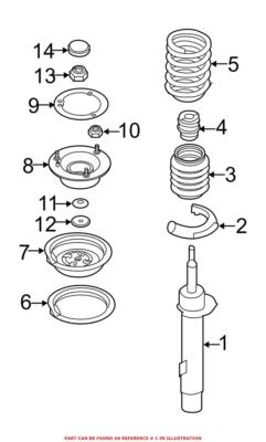 Genuine OEM Suspension Strut Front Driver Left for BMW 31316851333 | eBay