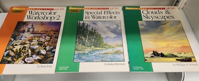 Lot of 3 Vintage ART Books Walter Foster How to Draw Landscapes ...