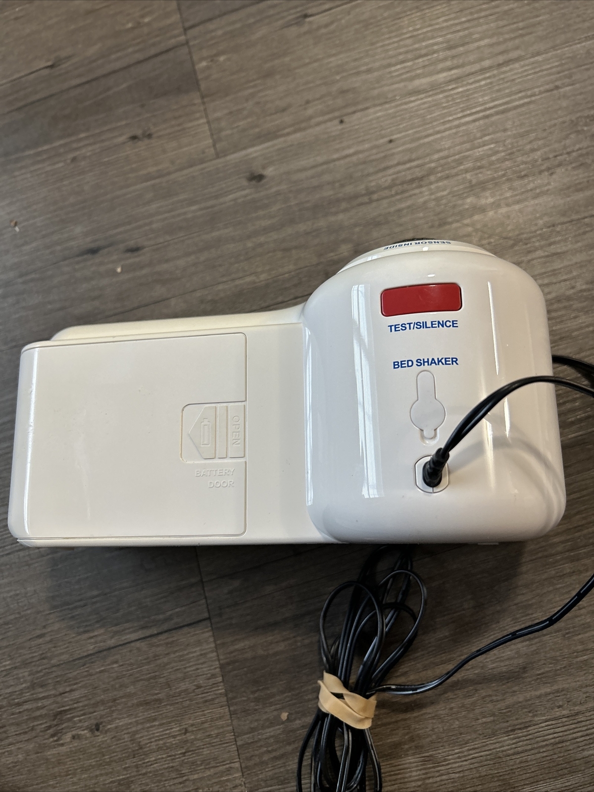 C) Lifetone Bedside Fire Alarm & Clock Model HLAC151, No Bed Shaker Or ...