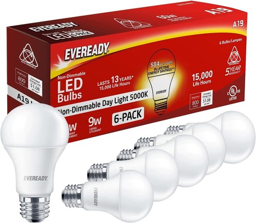 Eveready LED Light Bulbs,60W Equivalent,800 Lumens,Soft White(12 Pack ...