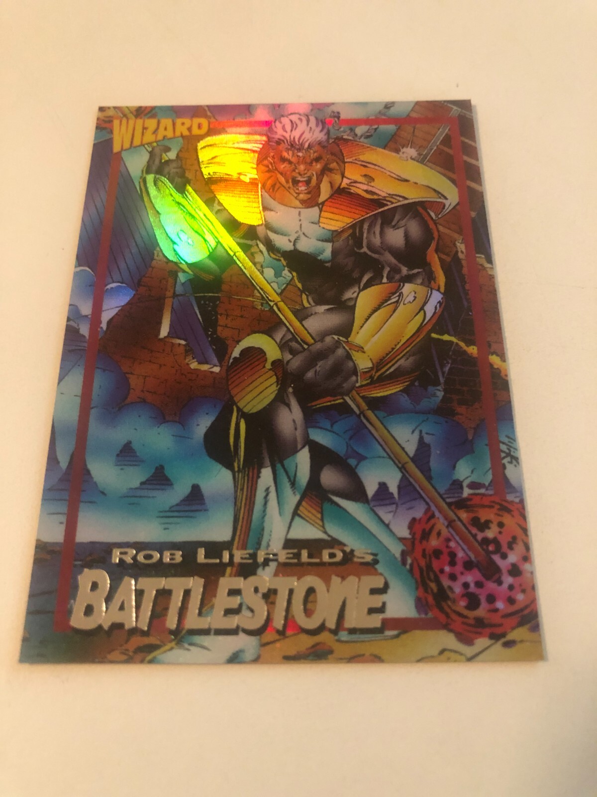 Wizard Press Rob Liefeld Battlestone 1992 Image Comics Foil Trading ...