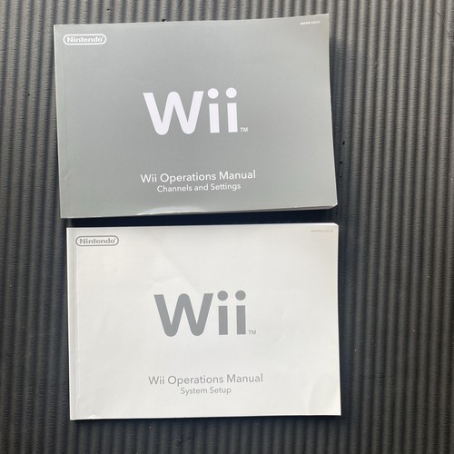 Wii Operation Manual & Instruction Booklets Channels & Settings System ...