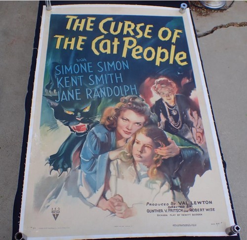 CURSE OF THE CAT PEOPLE '44 ORIGINAL 1Sht Poster LINEN BACKED Film by ...