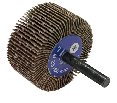 Garryson 2" x 1" x 1/4" Mounted Flap Wheel 80 Grit Aluminum Oxide | eBay