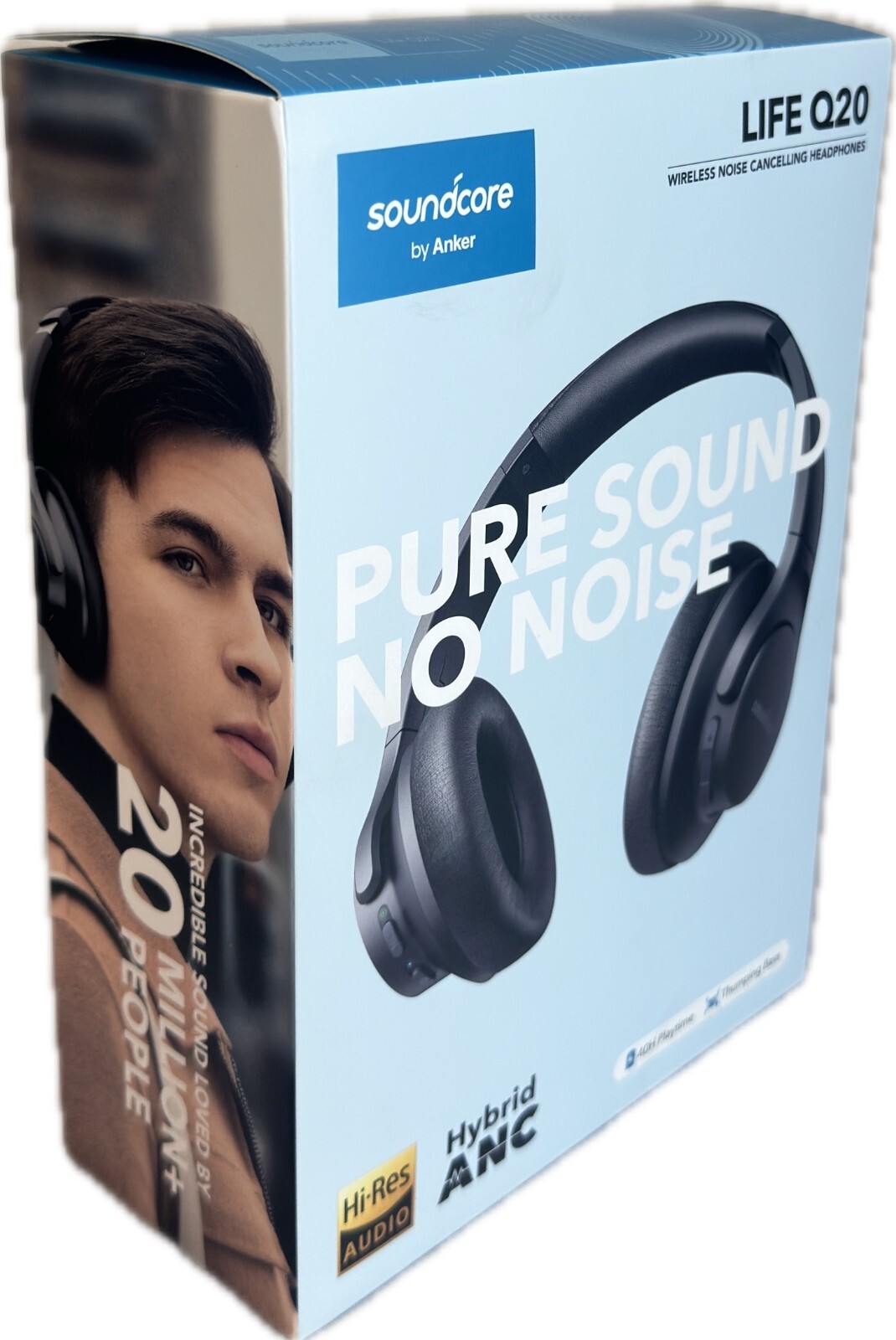 Anker Soundcore Life Q20 Wireless Noise Cancelling Headphones A3025C ...