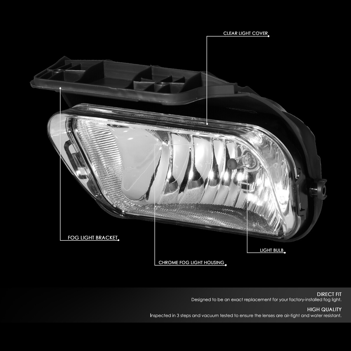 FOR 03-06 SILVERADO GM GMT800 CHROME CLEAR OE BUMPER FOG LIGHT LAMP ...