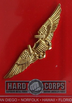 USN US NAVY NAVAL AVIATOR FLIGHT OFFICER WINGS FULL SIZE QUALIFICATION ...