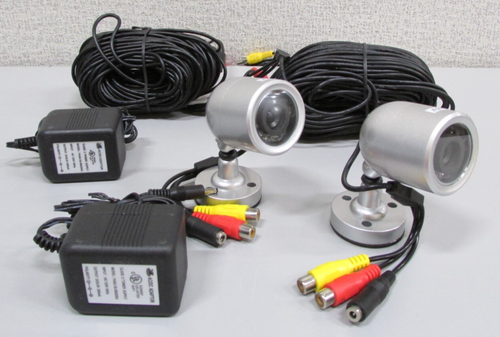 2/pics Wired CCTV IR Cameras/Power/100 Feet Cables. | eBay