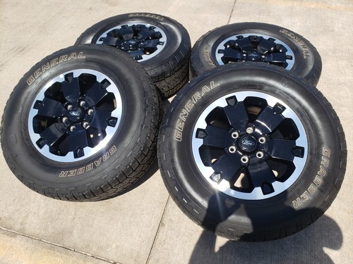 18" Ford Bronco BADLANDS OEM black wheels rims 10282 Ranger 2021 2022 ...