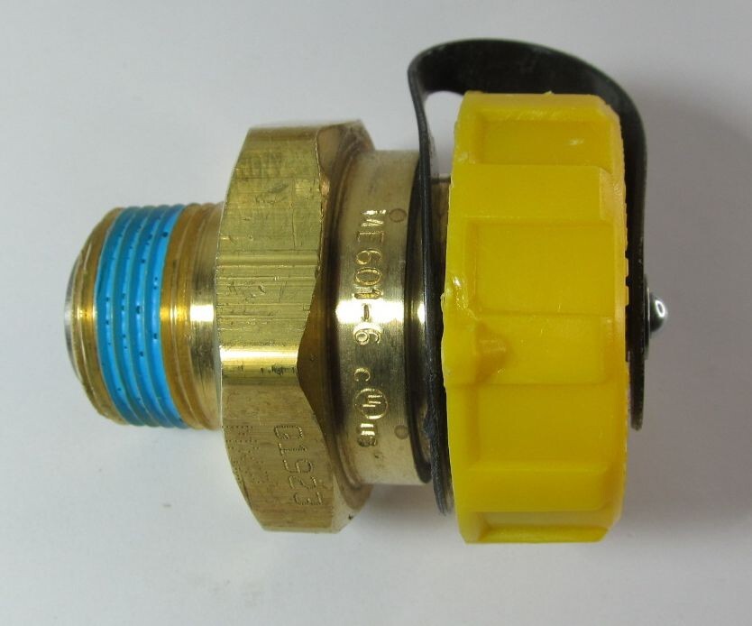 NEW MARSHALL EXCELSIOR ME601-6 PROPANE TANK FILL VALVE 1-3/4" ACME x 3/ ...