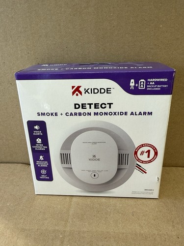 Kidde 30CUA10-V Detect Smoke + Carbon Monoxide Alarm Hardwired,Voice ...