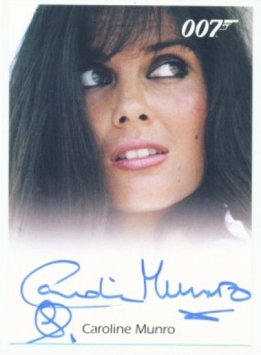 CAROLINE MUNRO "AUTOGRAPH CARD" JAMES BOND HEROES & VILLAINS | eBay