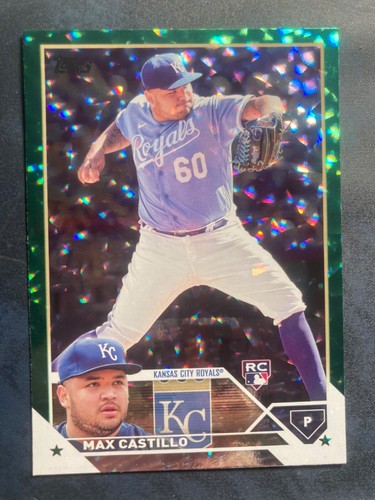 2023 Topps Series 1 Max Castillo #251 Green Foil Rookie SP 417/499 ...