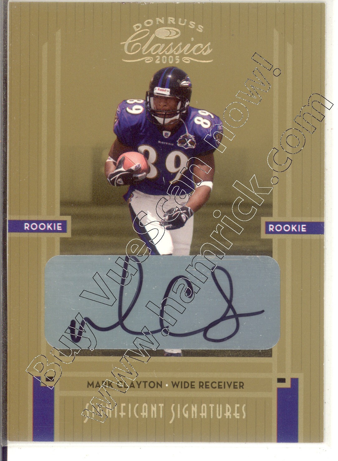mark clayton rc rookie draft auto autograph ravens oklahoma sooners ou ...