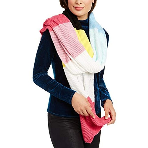 $39 INC International Concepts Twisted Rib Colorblocked Muffler Scarf ...