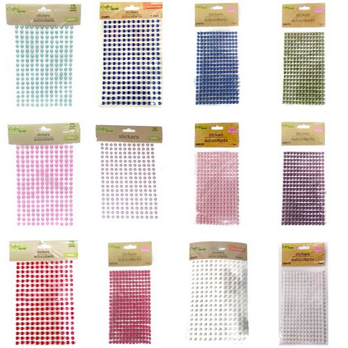 PEARL GEM Stickers - Crafter's Square 3D Scrapbook - You Choose Color ...