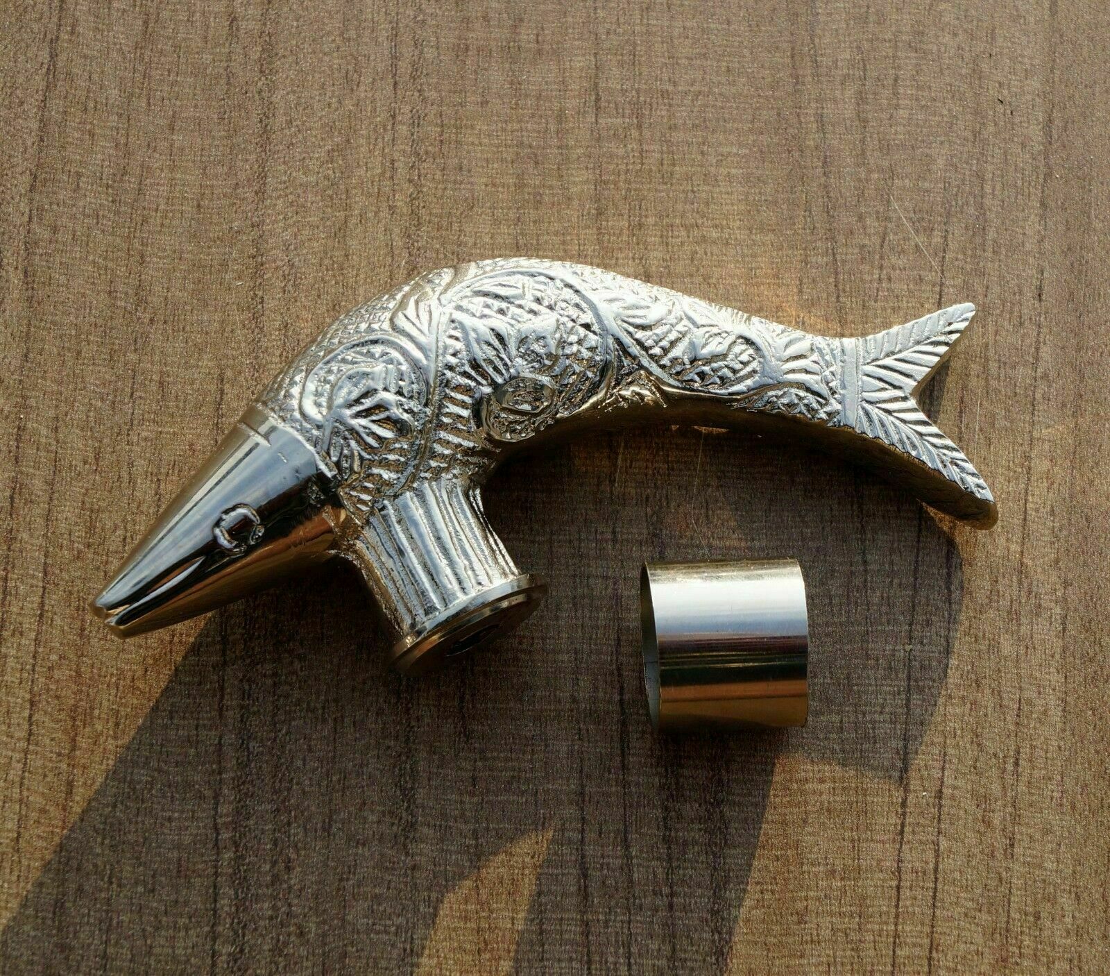 Antique Style Brass Fish Head Handle For Designer Wal… - Gem