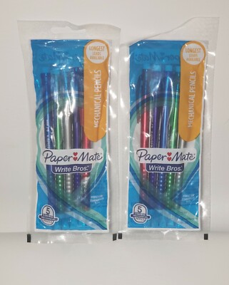 Lot Of 2 Paper Mate Refillable #2 Mechanical Pencils 0.7mm Write Bros ...