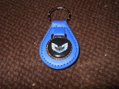 PONTIAC FIREBIRD TRANS-AM BLUE WHITE BIRD WINGS LOGO KEYCHAIN KEYRING ...