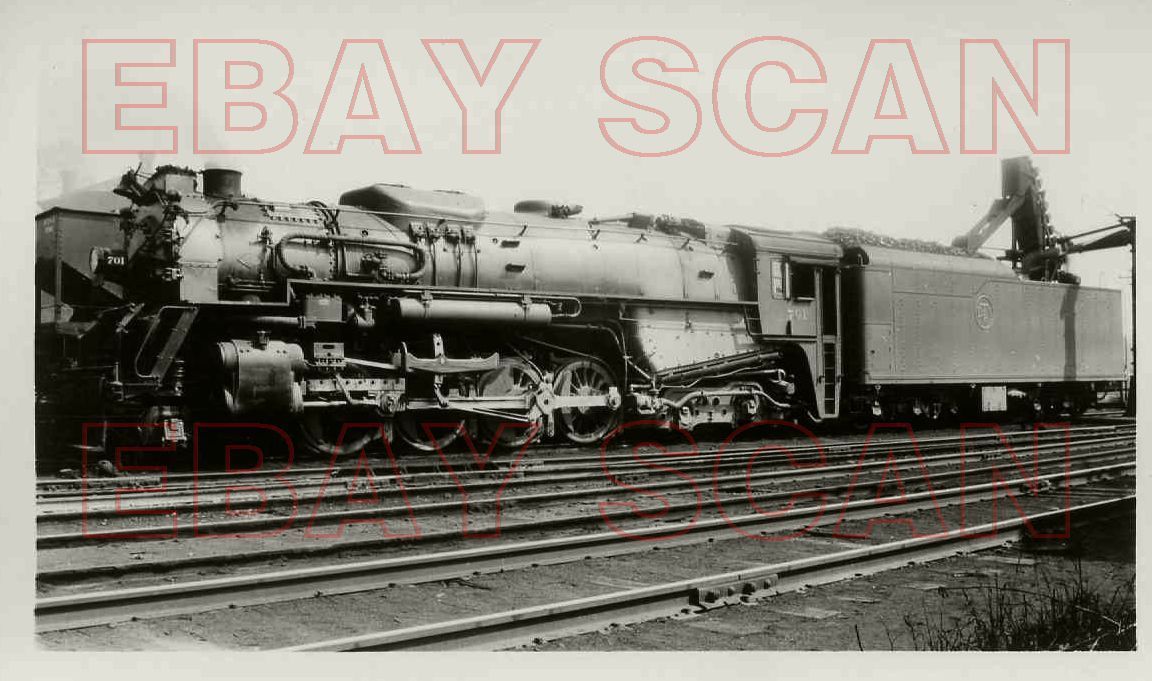 8J200B RP 1940s DETROIT TOLEDO & IRONTON RAILROAD 2-8-4? LOCO #701 | eBay