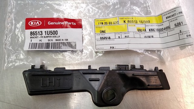 Kia 865131U500 Genuine OEM Bumper Cover Side Bracket for sale online | eBay