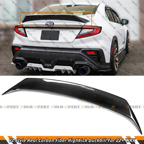 JDM V2 REAL CARBON FIBER DUCKBILL TRUNK SPOILER WING For 2022-2026 ...