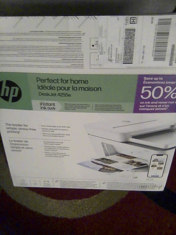 HP DeskJet 4255e Wireless All-in-One Color Inkjet Printer, Scanner, Copier | eBay
