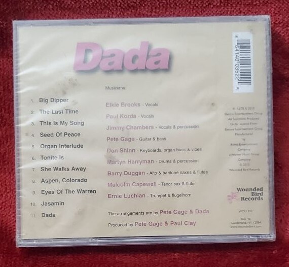 Dada by Dada (CD, Nov-2010, Wounded Bird) CRACKED CASE FRONT ...