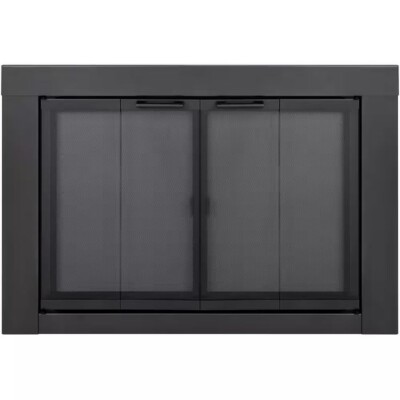 Carson Glass Fire Screen Vintage Iron (Size #3) | CN-1003 | Bifold 37.5 ...